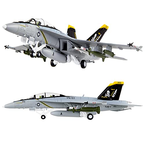 Busyflies Fighter Jet Model 1:100 F/A-18 Hornet Strike Fighter Attack Fighter Plane Model Diecast Military Model Airplane for Collection and Gift