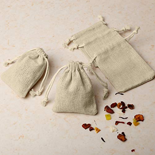 30Pcs Burlap Gift Bags 4'' x 3'' Burlap Bags with Drawstring, Wedding Hessian Linen Sacks Bag,Jewelry Pouches Burlap Bags, Gift Bags for Birthday, Party, Present, Wedding Favors, Art and DIY Craft