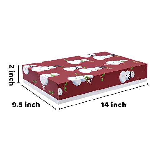 JOYIN 12 Pcs 14" x 9.5" x 2" Christmas Tone Shirt Wrap Boxes ​with Lid and Base, Clothes, Wrapping Robe Boxes,Gift Boxes, Xmas Goody Gift Boxes for Christmas, Birthdays, Wedding, 4 Designs