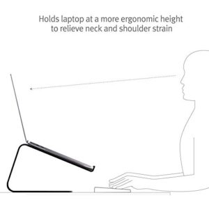 Twelve South Curve for MacBooks and Laptops | Ergonomic desktop cooling stand for home or office (matte black)