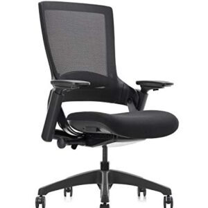 CLATINA Ergonomic High Swivel Executive Chair with Adjustable Height 3D Arm Rest Lumbar Support and Mesh Back for Home Office Black BIFMA Certification No. 5.1