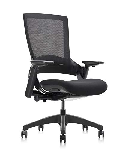 CLATINA Ergonomic High Swivel Executive Chair with Adjustable Height 3D Arm Rest Lumbar Support and Mesh Back for Home Office Black BIFMA Certification No. 5.1