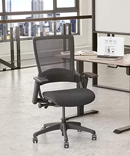 CLATINA Ergonomic High Swivel Executive Chair with Adjustable Height 3D Arm Rest Lumbar Support and Mesh Back for Home Office Black BIFMA Certification No. 5.1