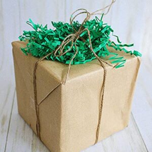 MagicWater Supply Crinkle Cut Paper Shred Filler (4 oz) for Gift Wrapping & Basket Filling - Green