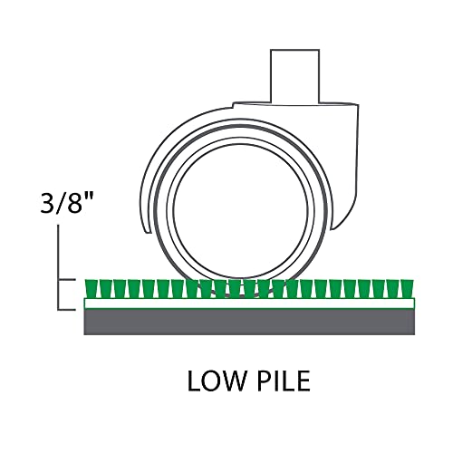 Staples 567298 45-Inch X 53-Inch Low Pile Carpet Chair Mat Lip