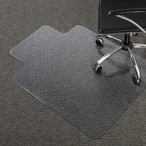 Staples 567298 45-Inch X 53-Inch Low Pile Carpet Chair Mat Lip