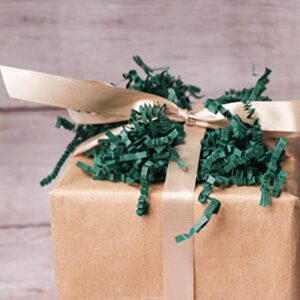 MagicWater Supply Crinkle Cut Paper Shred Filler (1/2 LB) for Gift Wrapping & Basket Filling - Forest Green