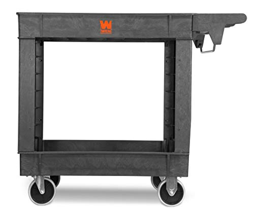 WEN 73009 500-Pound Capacity 40 by 17-Inch Two-Shelf Service Utility Cart