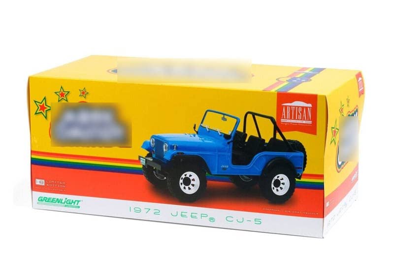 Greenlight Artisan Collection 1972 for Jeep CJ-5 1/18 DIECAST Truck Pre-Built Model