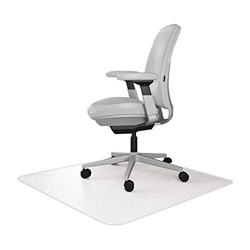 Resilia Office Desk Chair Mat - for Low Pile Carpet (with Grippers) Clear, 30 Inches x 48 Inches, Made in The USA