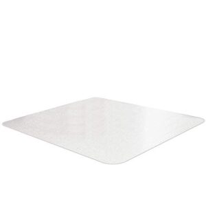 Resilia Office Desk Chair Mat - for Low Pile Carpet (with Grippers) Clear, 30 Inches x 48 Inches, Made in The USA