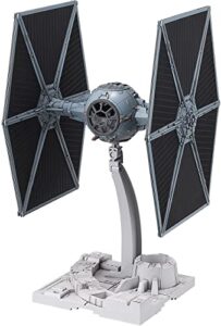 revell 01201/1201 tie fighter star wars darth vader model kit, grey/black, 1/72