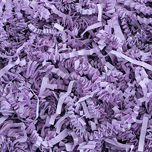 MagicWater Supply Crinkle Cut Paper Shred Filler (4 oz) for Gift Wrapping & Basket Filling - Lavender