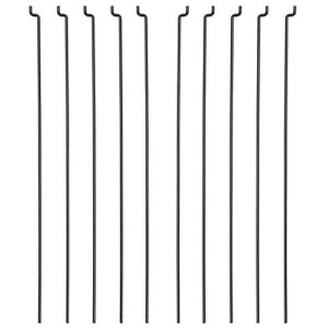 Hobbypark Φ1.2mm x L120mm Steel Z Style Pull / Push Rods Parts for RC Airplane Plane Boat Replacement (Pack of 10)