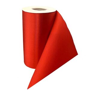 grand opening ceremony red ribbon – 6″ x 25 yards, double wide, satin, memorial day, 4th of july, gift wrap, store front, indoor display, valentine’s day