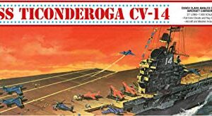 Atlantis USS Ticonderoga CV-14 1/500 Angled Deck Aircraft Carrier Toy and Hobby Plastic Ship Model kit Made in The USA