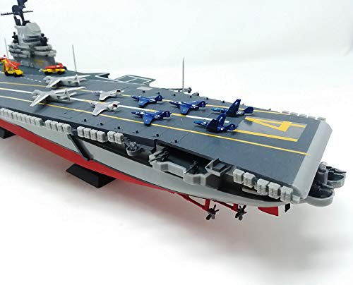 Atlantis USS Ticonderoga CV-14 1/500 Angled Deck Aircraft Carrier Toy and Hobby Plastic Ship Model kit Made in The USA