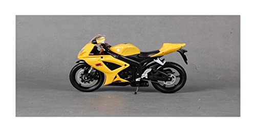 CARZE Die Cast Collectable for Suzuki GSXR GSX-R 600 Diecast Motorcycle Model Birthday Gift Toys Car Collection 1/12