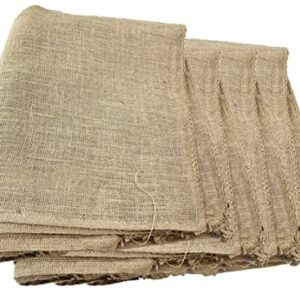 4 Pack Premium Large Burlap sack Bags | 4Piece Set | 24 x 40 inch | New Coffee Bag | Potato Bag | Sack Race | Seed Preserve Sack | Natural Jute Product | made by 10 Ounce Burlap Fabric (4)