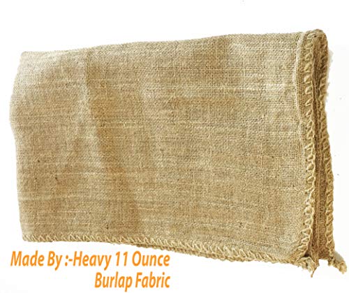 4 Pack Premium Large Burlap sack Bags | 4Piece Set | 24 x 40 inch | New Coffee Bag | Potato Bag | Sack Race | Seed Preserve Sack | Natural Jute Product | made by 10 Ounce Burlap Fabric (4)