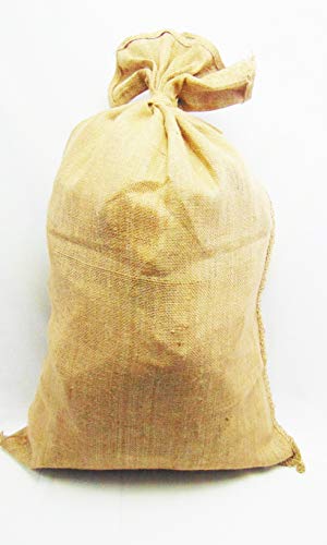 4 Pack Premium Large Burlap sack Bags | 4Piece Set | 24 x 40 inch | New Coffee Bag | Potato Bag | Sack Race | Seed Preserve Sack | Natural Jute Product | made by 10 Ounce Burlap Fabric (4)