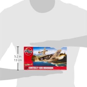 Airfix Curtiss P-40B Warhawk 1:72 WWII Military Aviation Plastic Model Kit A01003B