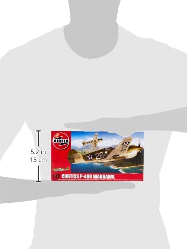 Airfix Curtiss P-40B Warhawk 1:72 WWII Military Aviation Plastic Model Kit A01003B