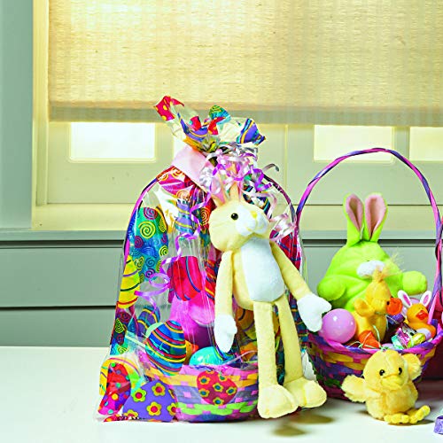 Easter Basket Bags (12 Pack) 17 3/4" Cellophane