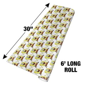 GRAPHICS & MORE Running Spongebob Gift Wrap Wrapping Paper Rolls