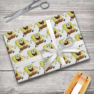 GRAPHICS & MORE Running Spongebob Gift Wrap Wrapping Paper Rolls