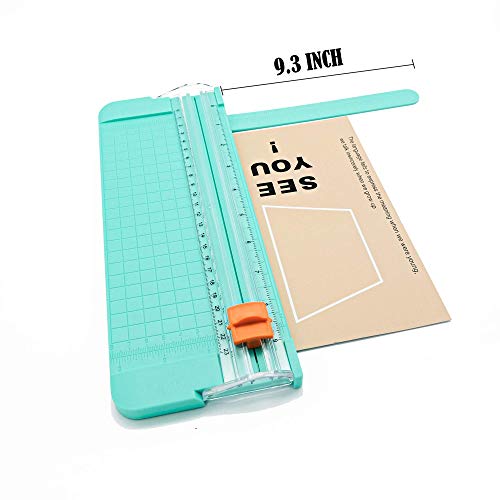 Paper Cutter A5 Paper Trimmer Titanium Scrapbooking Tool with 1pcs Replacement Cutting Blade,for Scrapbooking, Picture Cutting, Label Design, Photos，Comes with a Replacement Cutting Blade Blade