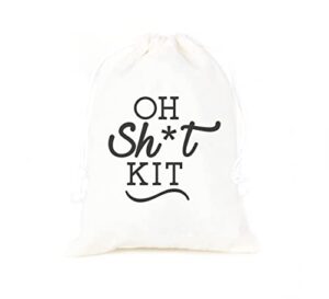 oh shit kit drawstring hangover bachelorette kit bags cotton muslin drawstring bags for bridal shower hen’s party kit bag