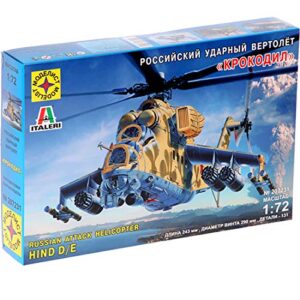 mil mi 24 hind d/e russian helicopter model kit scale 1:72 – attack gunship mi24 crocodile building kits 1/72 assembly instructions in russian language