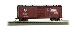 bachmann industries 40′ santa fe map box car – el capitan – ho-scale train