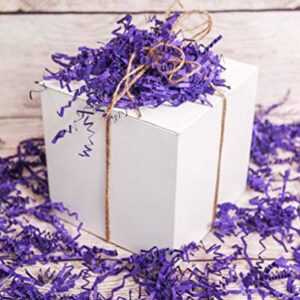 MagicWater Supply Crinkle Cut Paper Shred Filler (1/2 LB) for Gift Wrapping & Basket Filling - Purple