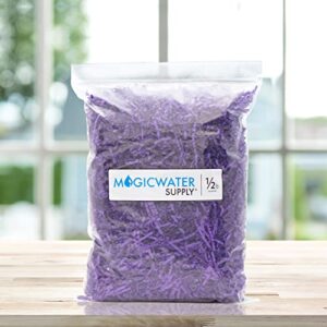 MagicWater Supply Crinkle Cut Paper Shred Filler (1/2 LB) for Gift Wrapping & Basket Filling - Purple