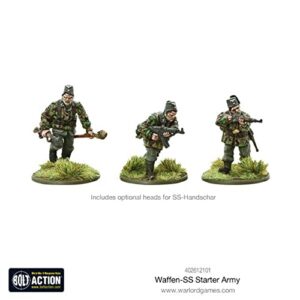 WarLord Bolt Action Waffen-SS WWII SS-Grenadier Figures 1:56 Military Table Top Wargaming Plastic Model Kit 402012101