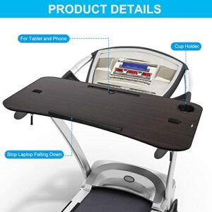 Treadmill Laptop Desk,NEXAN Universal Ergonomic Platform for Notebooks, Tablets, Laptops, Workstation for Treadmill Handlebars up to 35 inches with Cup Tablet Phone Holder…