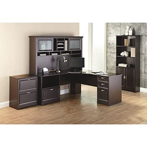 Realspace® Magellan Performance 71"W L-Shape Corner Desk, Espresso