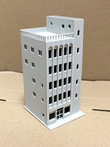 outland models railway modern 5-story commercial building unpainted n scale