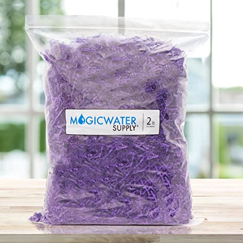 MagicWater Supply Crinkle Cut Paper Shred Filler (2 LB) for Gift Wrapping & Basket Filling - Purple