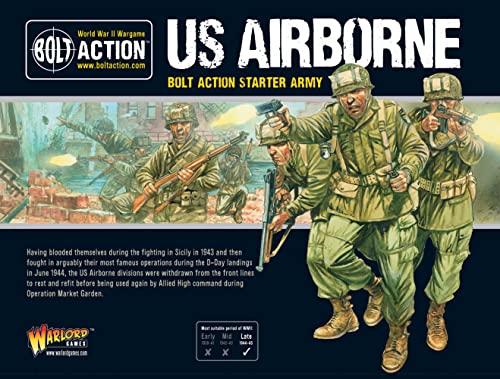 Bolt Action US Airborne Starter Army 1:56 WWII Military Wargaming Plastic Model Kit