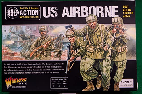 Bolt Action US Airborne Starter Army 1:56 WWII Military Wargaming Plastic Model Kit