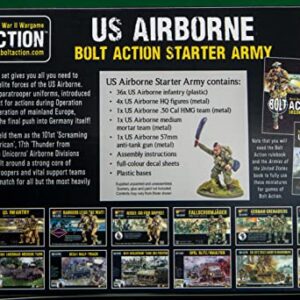 Bolt Action US Airborne Starter Army 1:56 WWII Military Wargaming Plastic Model Kit