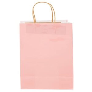 Juvale Pink Gift Bags with Handles for Weddings, Goodies, Birthdays, Baby Showers (8x10 In, 24 Pack)