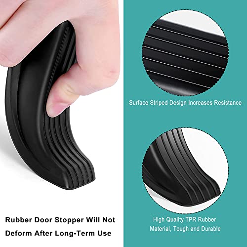 Vanleonet Door Stoppers,Door Stoppers for Bottom, Prevent The Lock-Outs,Floor Sturdy Stackable Door Stop for Carpet Heavy Duty Door