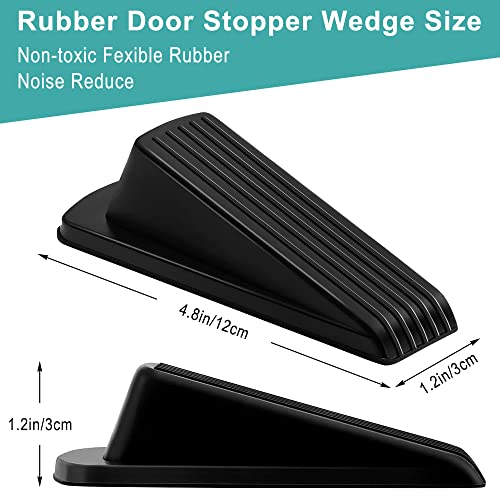 Vanleonet Door Stoppers,Door Stoppers for Bottom, Prevent The Lock-Outs,Floor Sturdy Stackable Door Stop for Carpet Heavy Duty Door