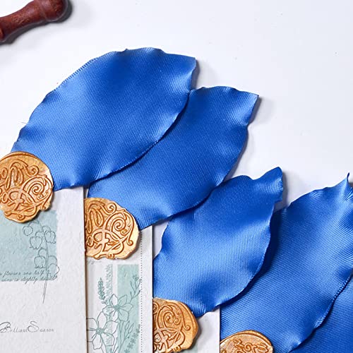 Sapphire Blue Fabric Ribbon,Silk Satin Roll,Satin Ribbon Rolls in 0.75" Wide, 22 Yard/roll with 12pcs Colored Butterfly,Satin Ribbon Fabric Ribbon Embellish Ribbon for Bows Crafts Gifts Party Wedding