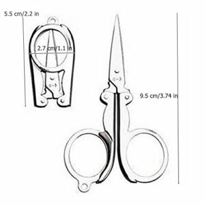 GOOTRADES EDC Folding Scissors Pocket Travel Small Cutter Crafts