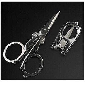 GOOTRADES EDC Folding Scissors Pocket Travel Small Cutter Crafts